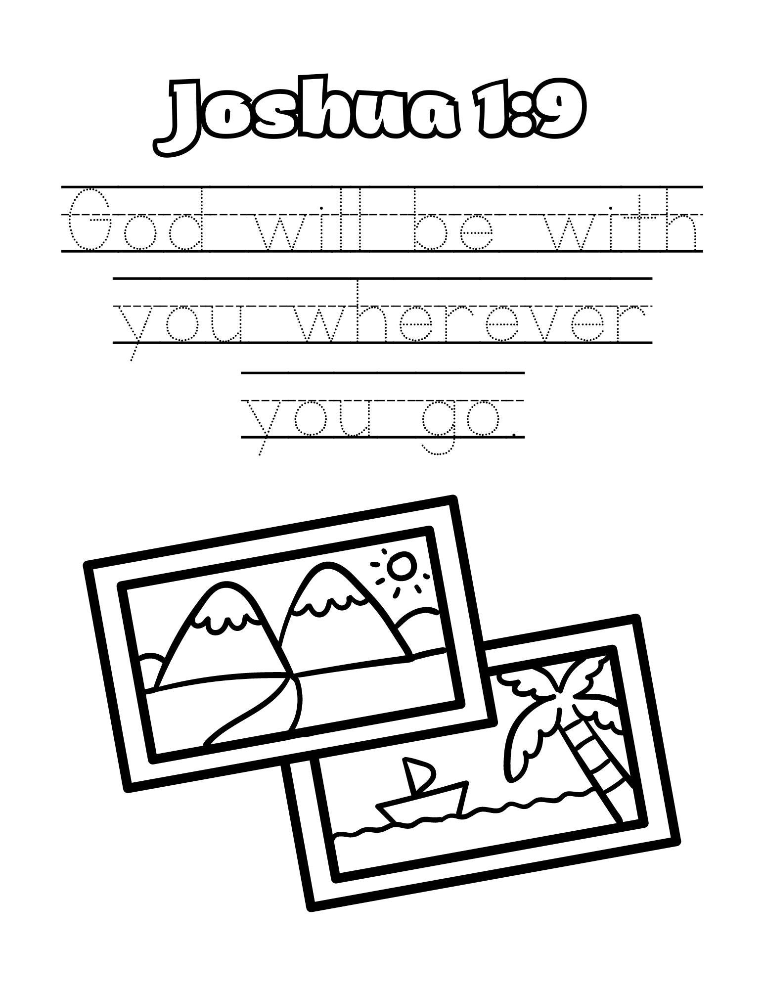 30 Bible Verse Tracing and Coloring Pages for Children - Etsy