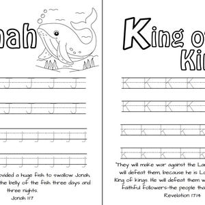 Alphabet ABC Scripture Tracing Cards, Bible Verse Activity, Homeschool ...