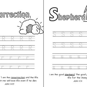 Alphabet ABC Scripture Tracing Cards, Bible Verse Activity, Homeschool ...