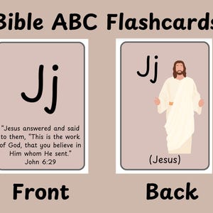 ABC Bible Flash Cards for Kids | Printable Bible Activity | ABC Bible ...
