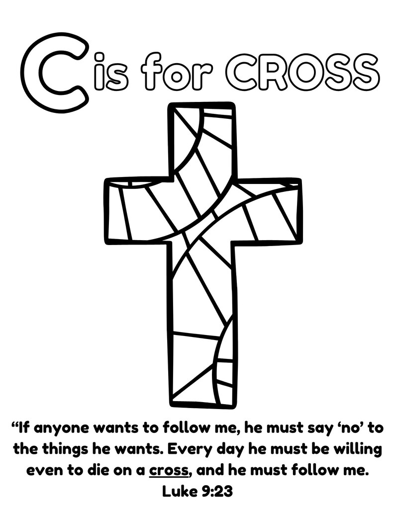 Abc's of the Bible Coloring Book - Etsy