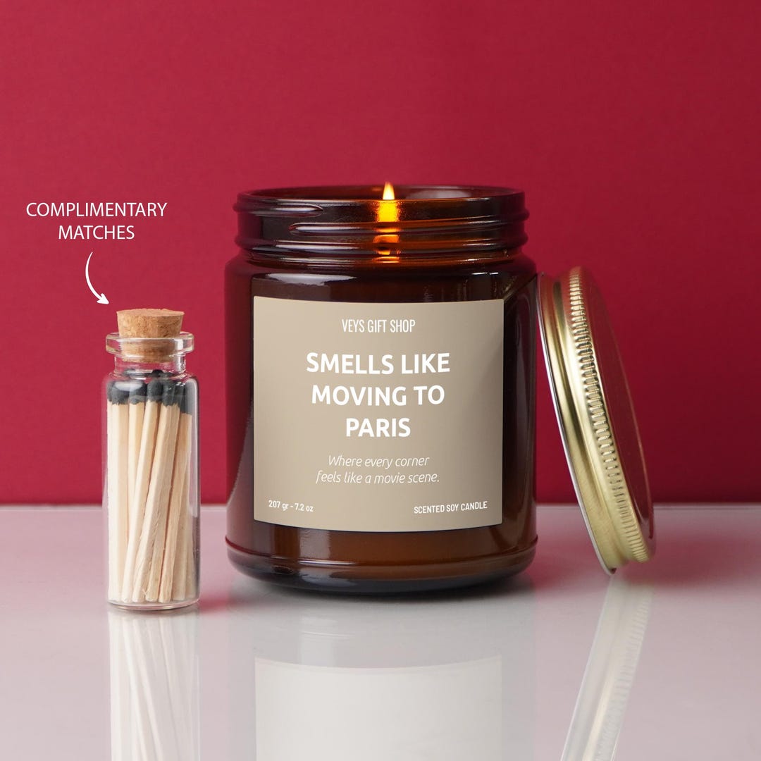 Smells Like Moving to Paris Candle - Parisian Movie Scene Scent ...