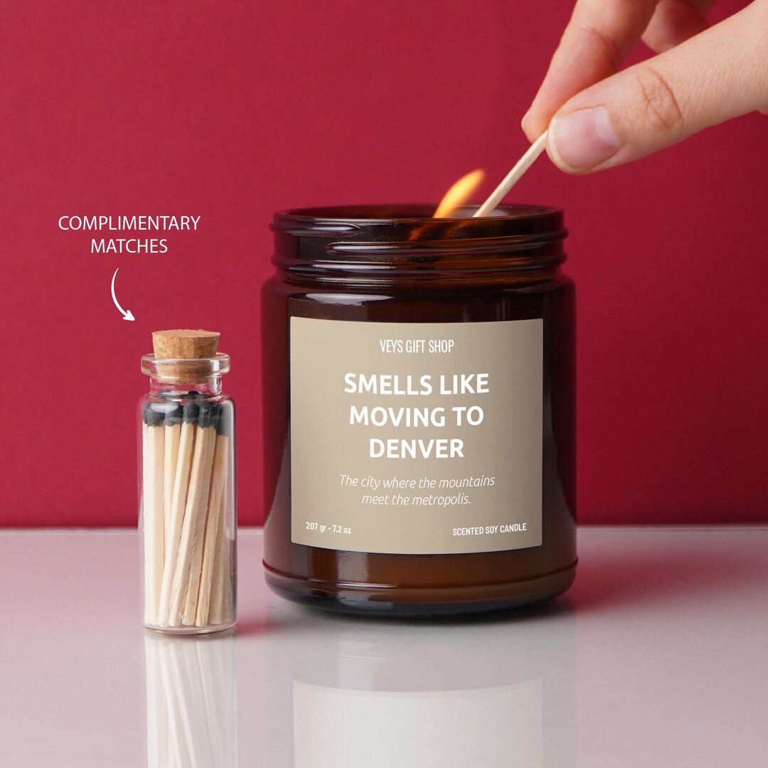 Smells Like Moving to Denver Candle - Mountains and Metropolis Scent ...
