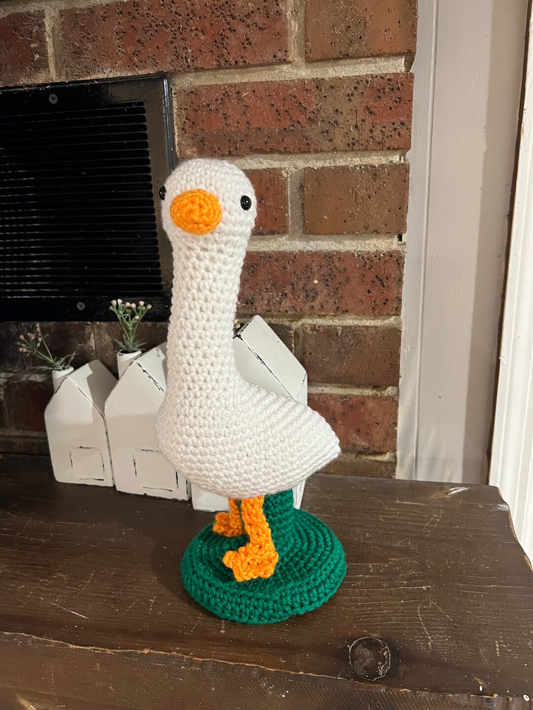 Crocheted Desk Goose, Dress up Goose, Crochet Goose, Custom Crochet ...