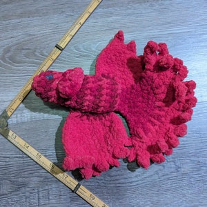 Crochet - Amigurumi Betta Fish - Plush Stuffy - Multi Red - Etsy