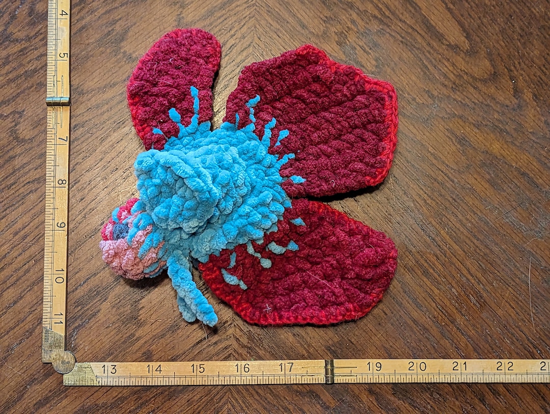 Crochet - Amigurumi Betta Fish - Plush Stuffy Red and Blue - Etsy