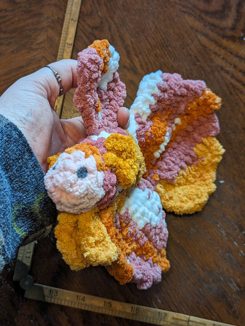 Crochet - Amigurumi Betta Fish - Plush Stuffy - Koi Pink and Orange - Etsy