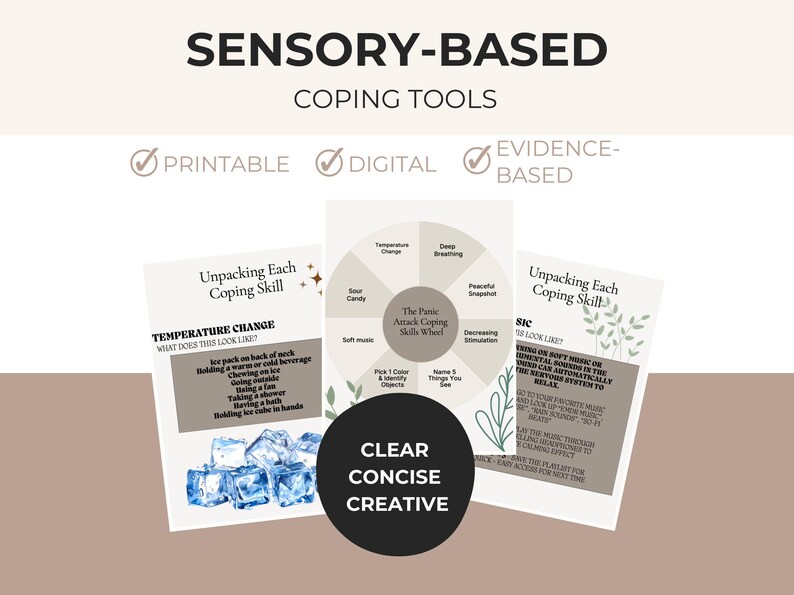Coping Tool Wheel, Panic Attack, Emotional Regulation, Mental Health ...