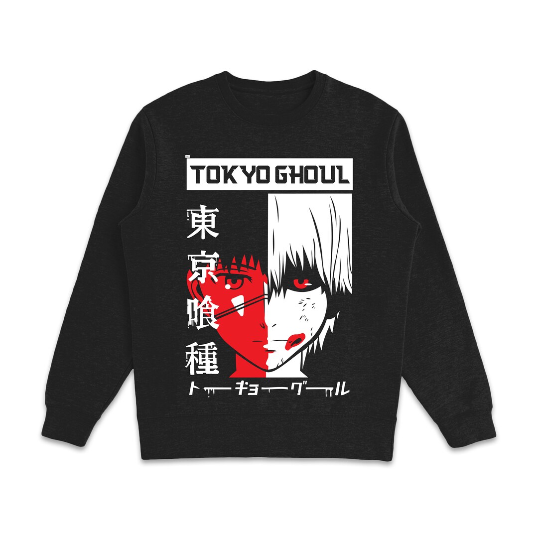 Tokyo Ghoul Anime Shirt and Sweatshirt, Graphic Anime Unisex Apparel ...