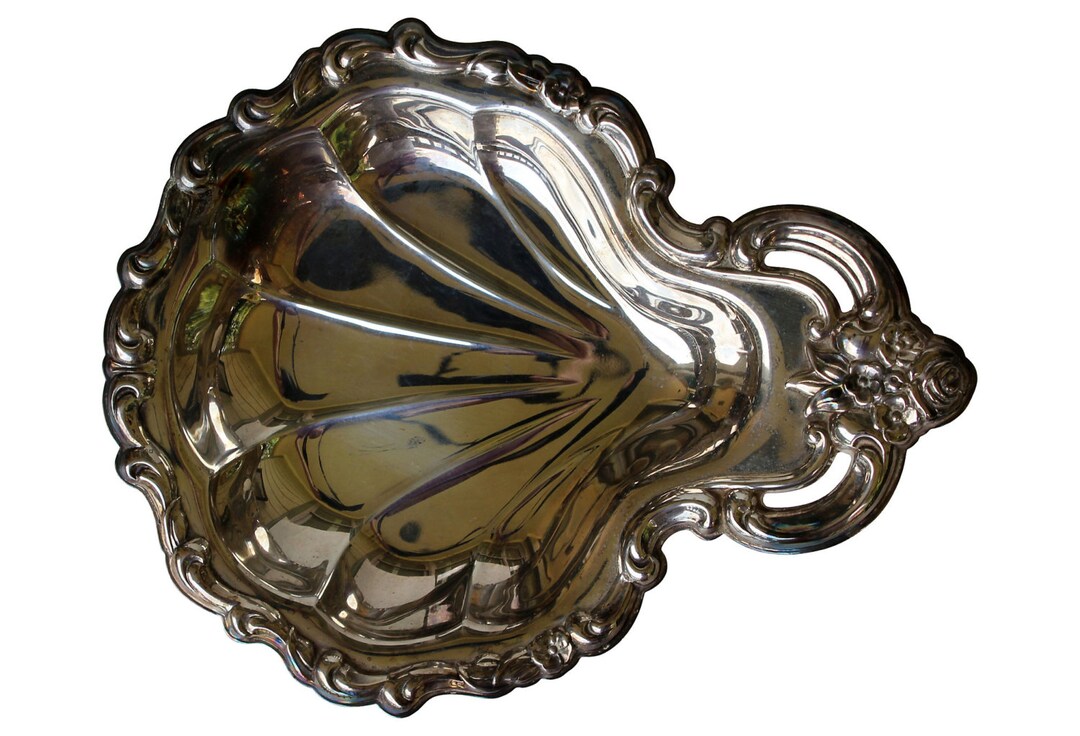 Ornate Silver Plate Shell Dish - Etsy