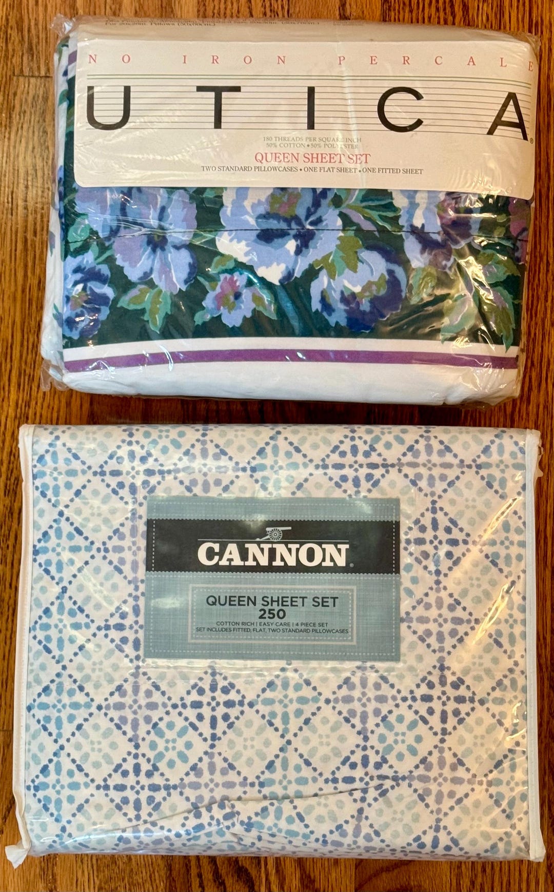 New Vintage Queen Sheet Sets -1980s-1990s Bedding Unused NIP NOS ...