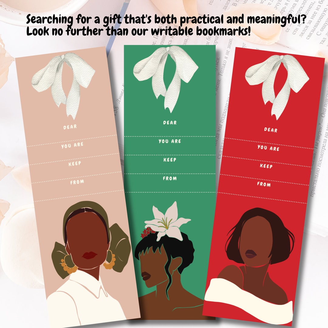 Set of 12 Bookmarks I Printable I Digital I Black Women Empowerment I ...