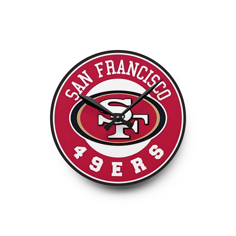 San Francisco 49ers, NFL Clock, Football Fan, Sports Decor, Handmade ...