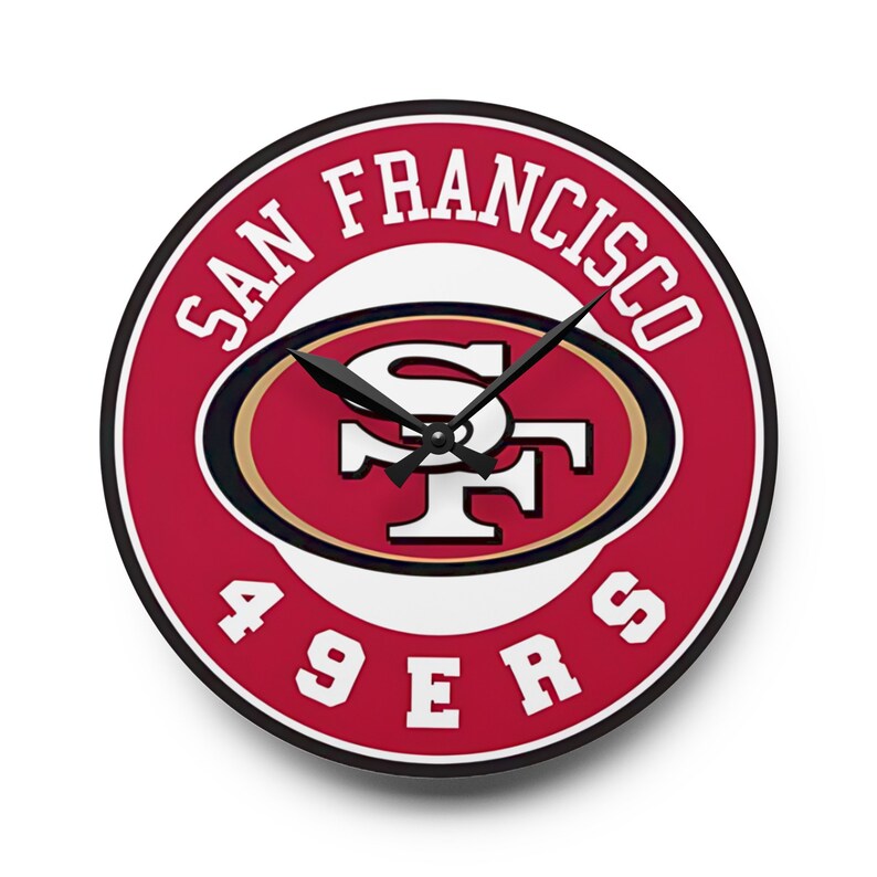 San Francisco 49ers, NFL Clock, Football Fan, Sports Decor, Handmade ...