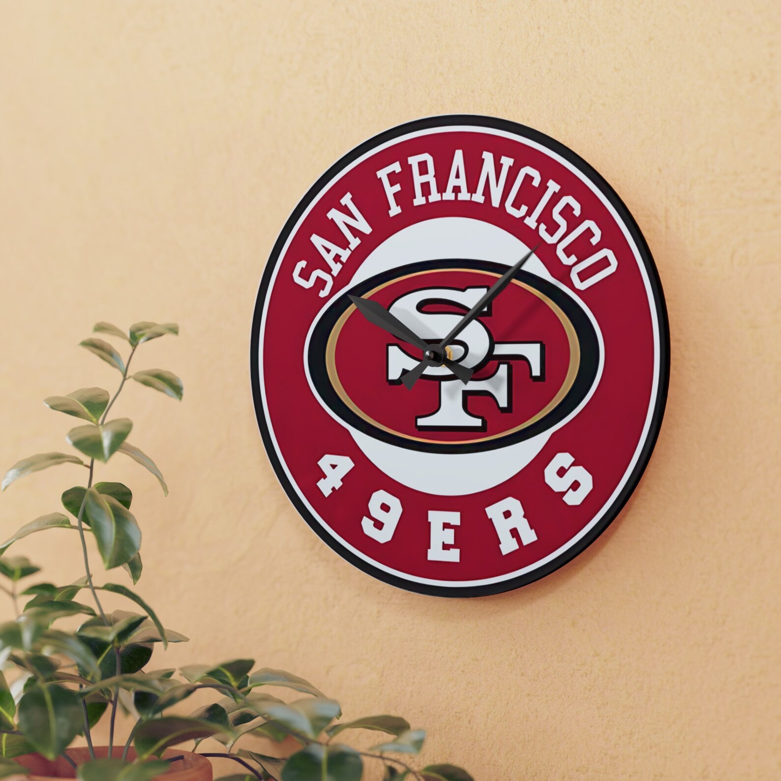 San Francisco 49ers, NFL Clock, Football Fan, Sports Decor, Handmade ...