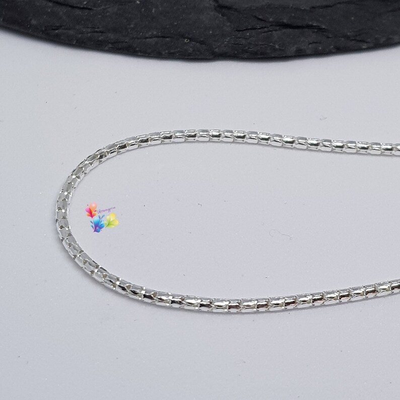 Sterling Silver Popcorn Finished Chain in a Choice of Lengths | Etsy