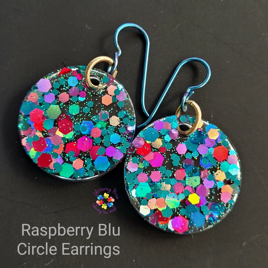 Dangle Earrings, Raspberry Blu Earrings, Hypo Allergenic Jewellery ...