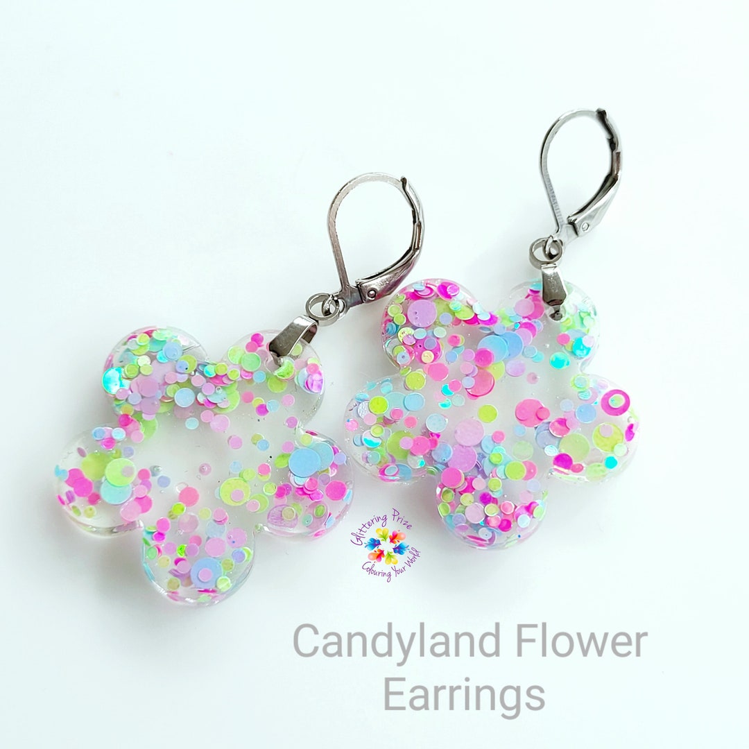 Dangle Earrings Candyland Flower Hypo Allergenic Jewellery Jewelry ...