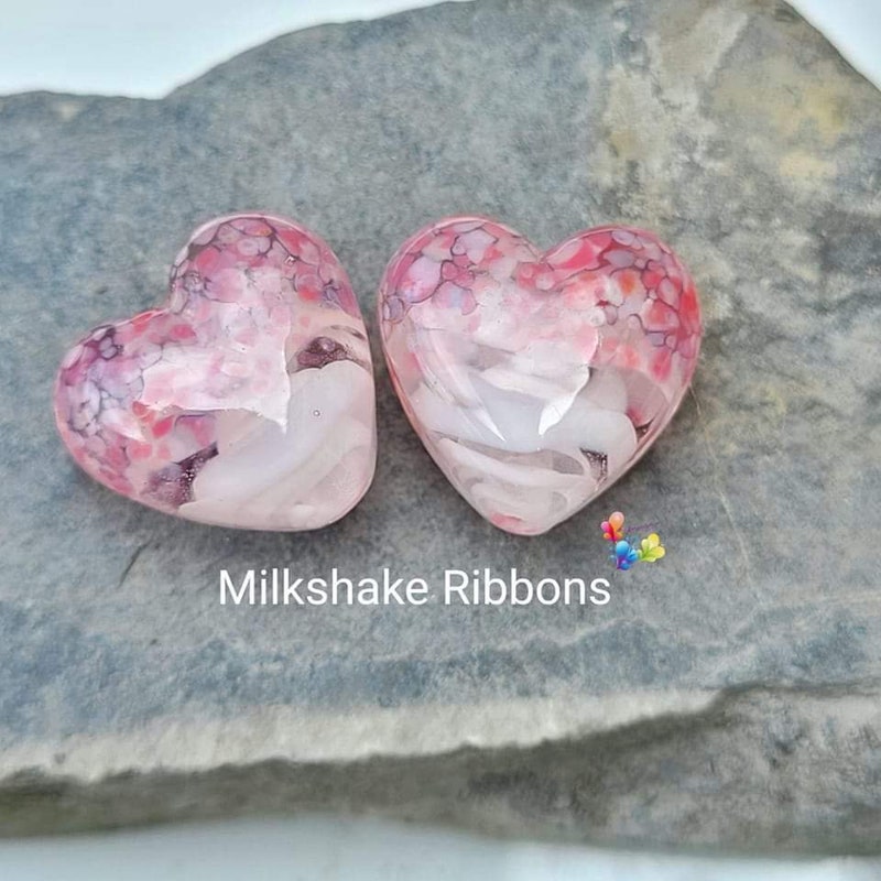 Pink Ribbon Beads - Etsy