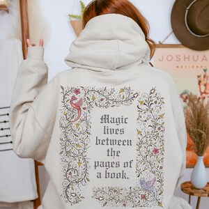 Fantasy Creatures Bookish Hoodie: Medieval Castlecore Renaissance Shirt ...