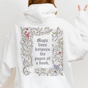 Fantasy Creatures Bookish Hoodie: Medieval Castlecore Renaissance Shirt ...