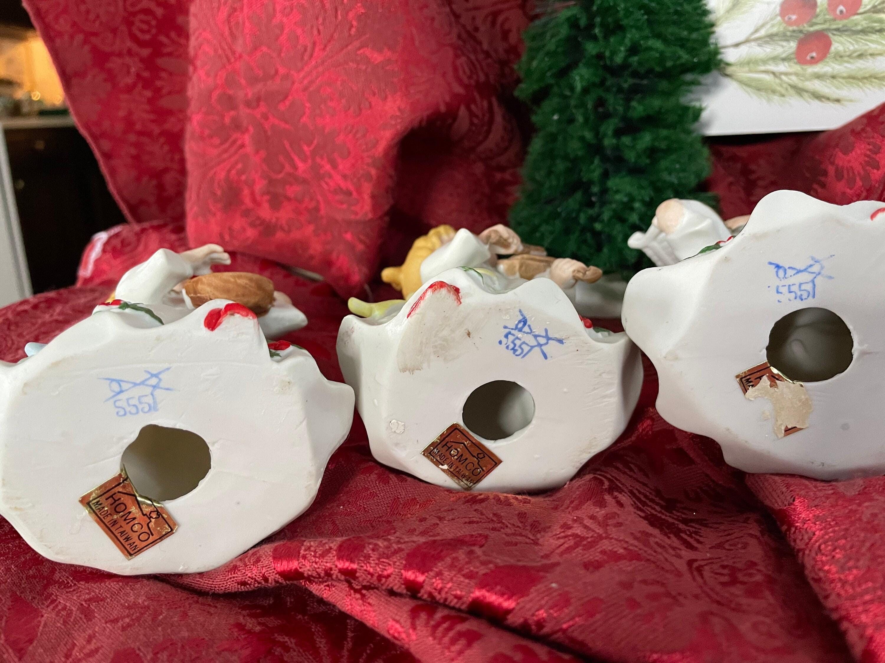 Vintage Set of Porcelain Christmas Angels - Etsy