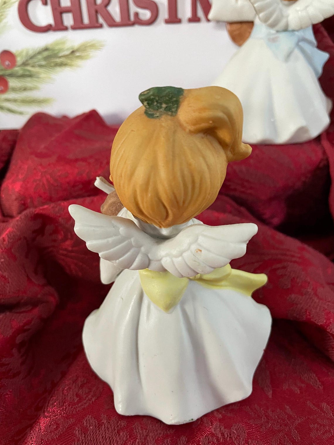 Vintage Set of Porcelain Christmas Angels - Etsy
