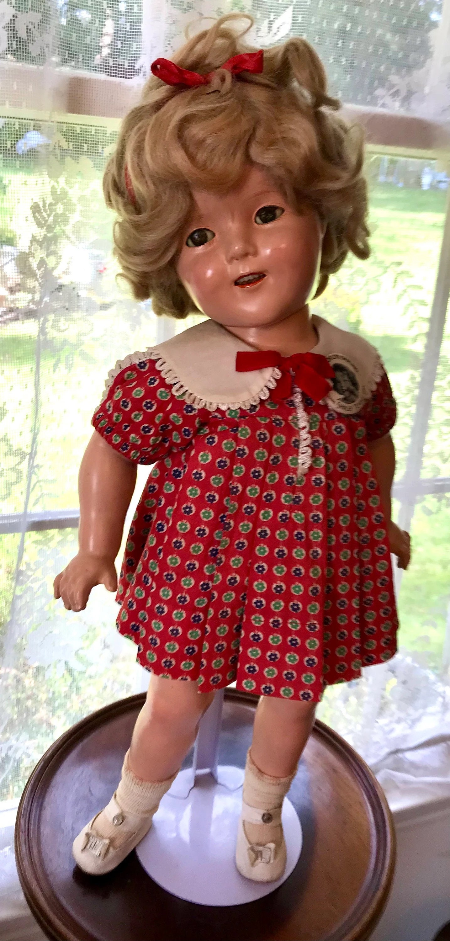 Antique STUNNING 1940's Original Composition Ideal Shirley Temple Doll ...