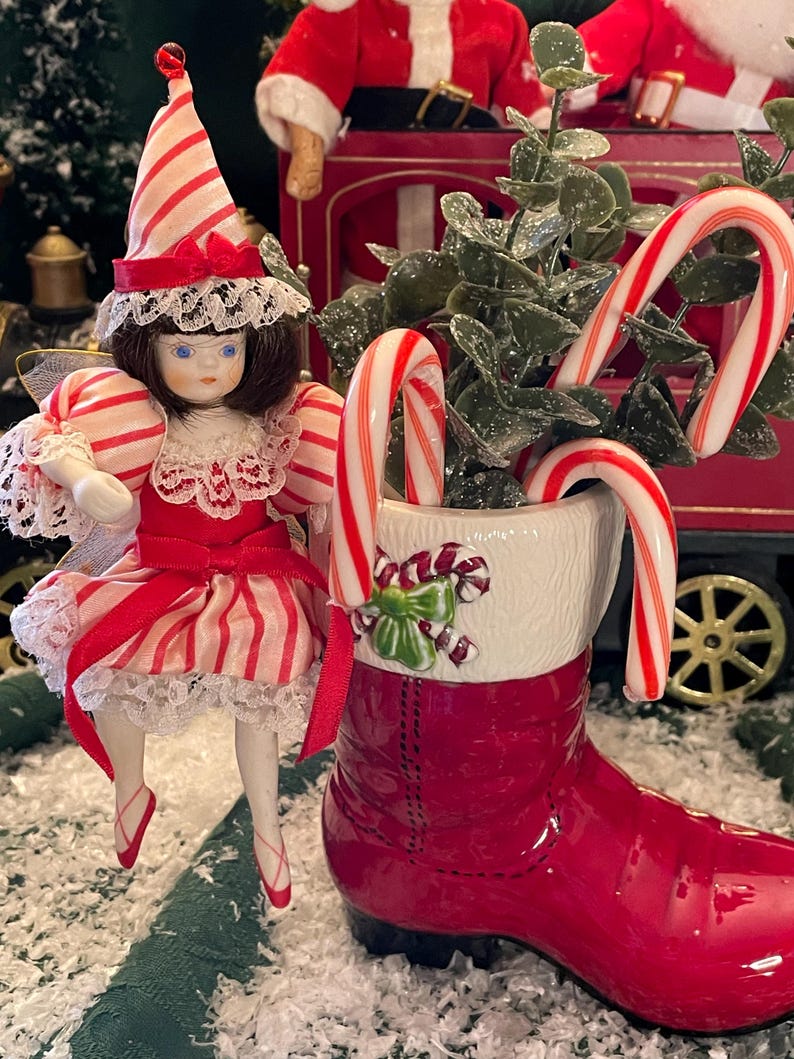 Santa Red Boot Ceramic Vase - Etsy