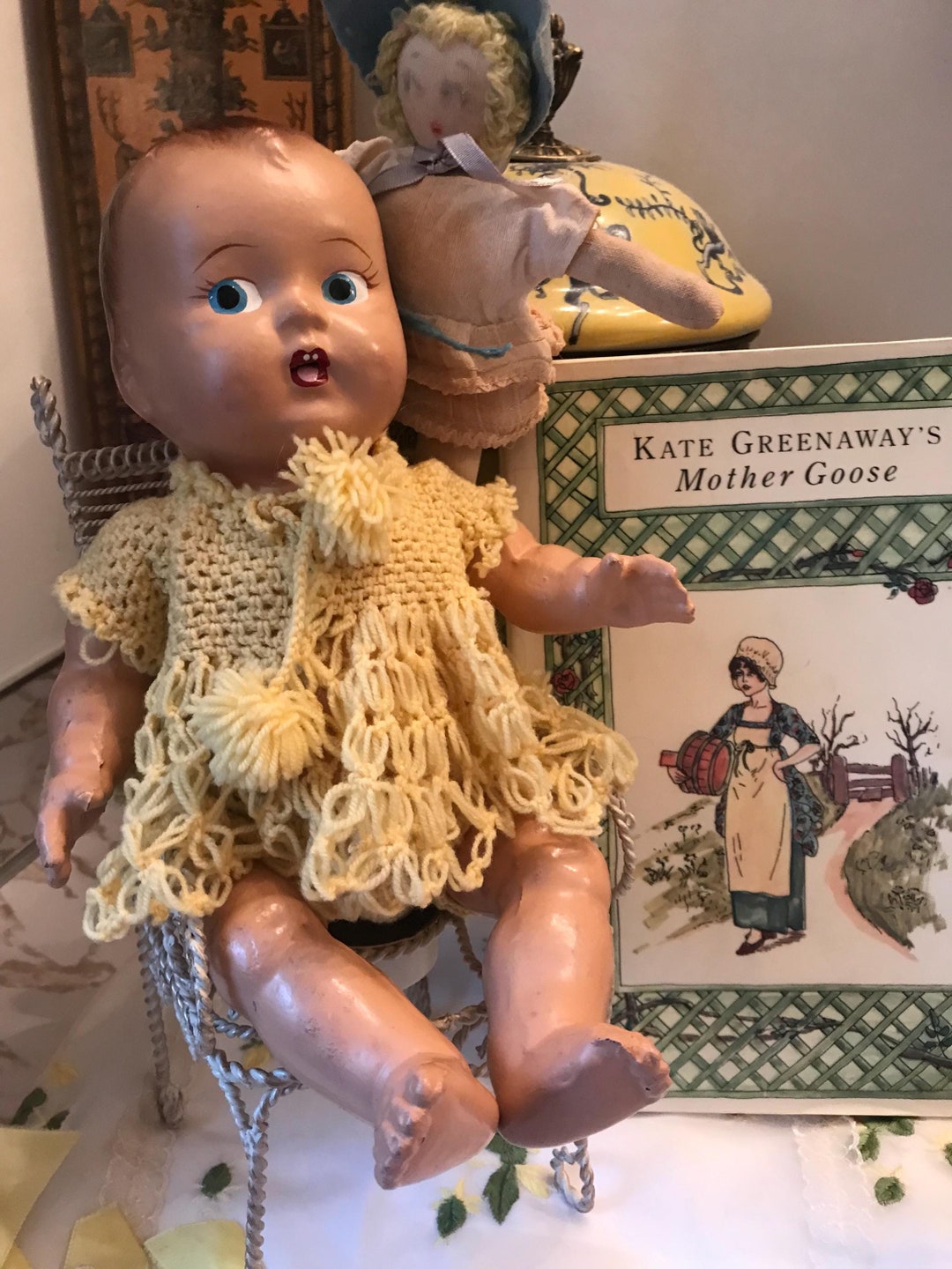 Antique 1930's Composition Character Baby Doll - Etsy