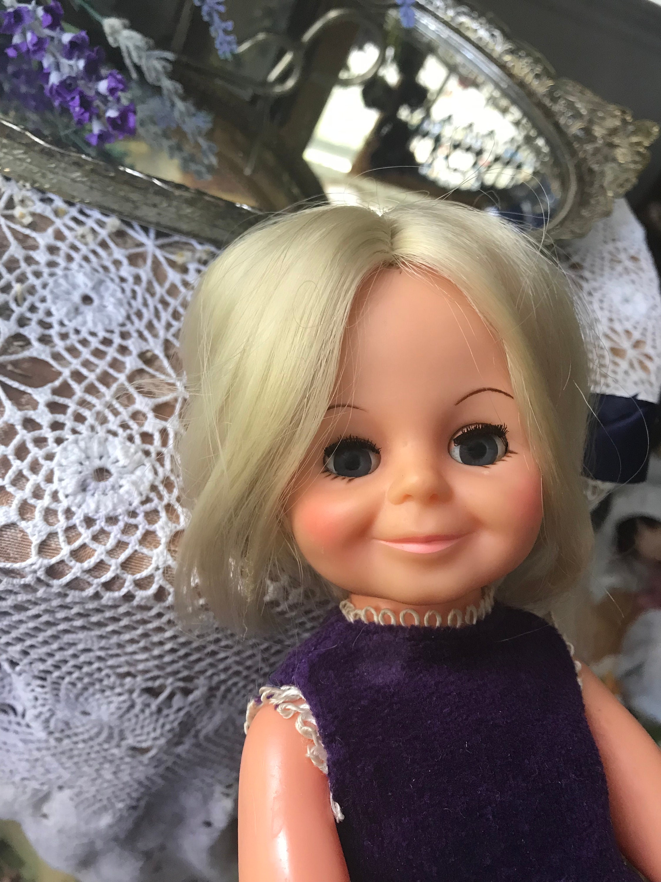 Vintage Ideal Doll Velvet, 1970s, All Original - Etsy