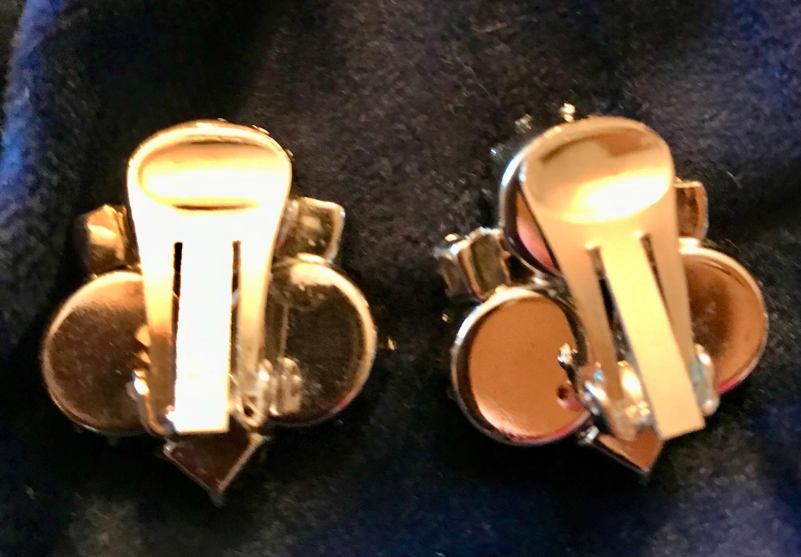 Vintage 1950s Albert Weiss Iridescent Costume Jewelry Pin and Earring ...