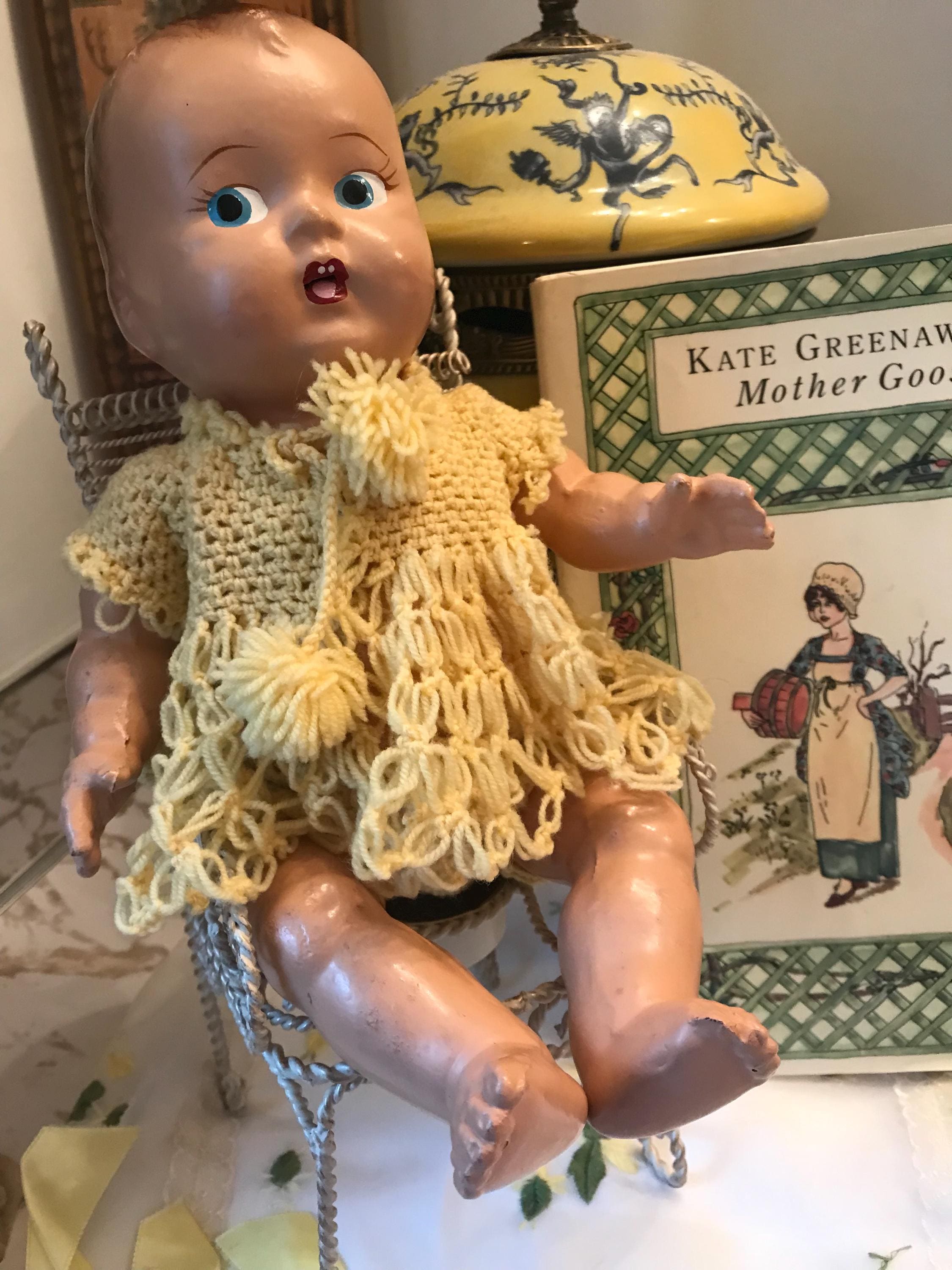 Antique 1930's Composition Character Baby Doll - Etsy