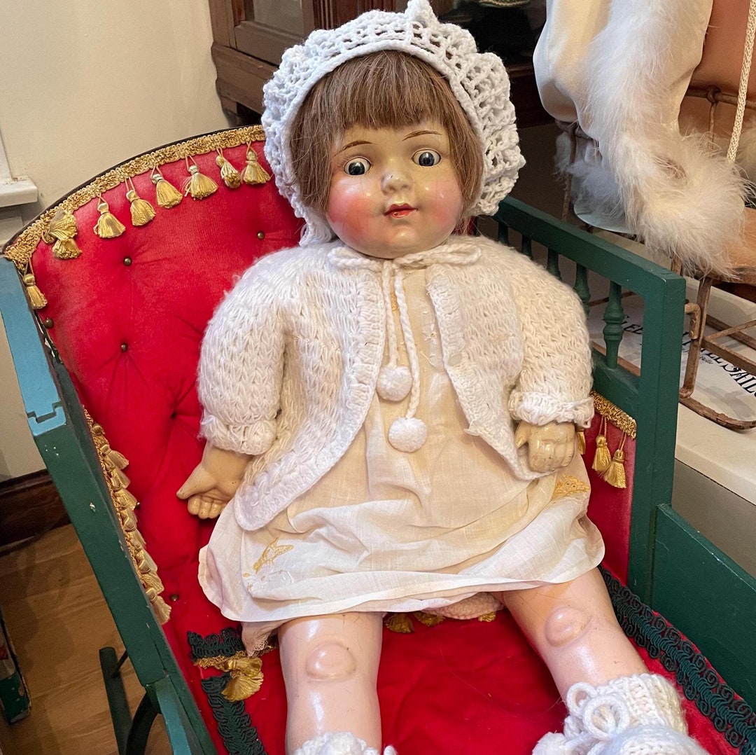 Antique 1920's 27 Inch Composition Mama Baby Doll - Etsy