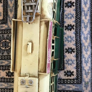 Green and Yellow Metal Tramway Toy Train - Etsy