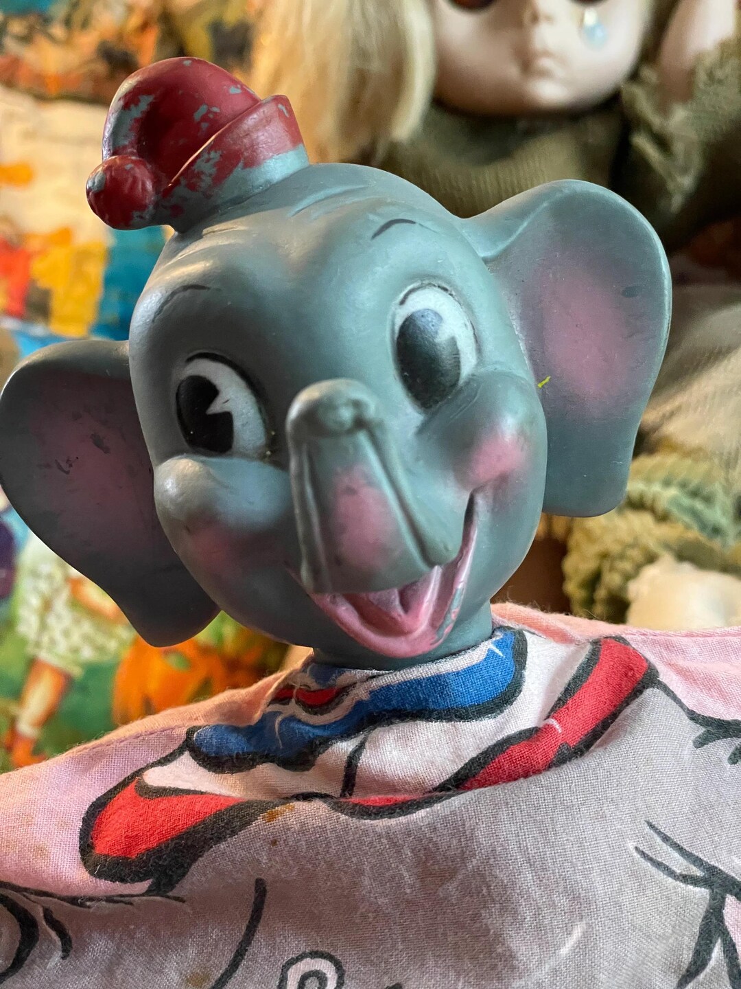 Antique 1940's Disney Dumbo Puppet - Etsy