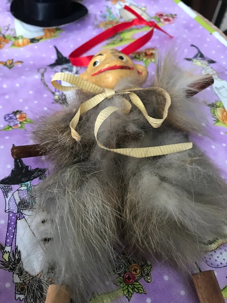Antique Gray Paper Mache Marionette Monkey - Etsy