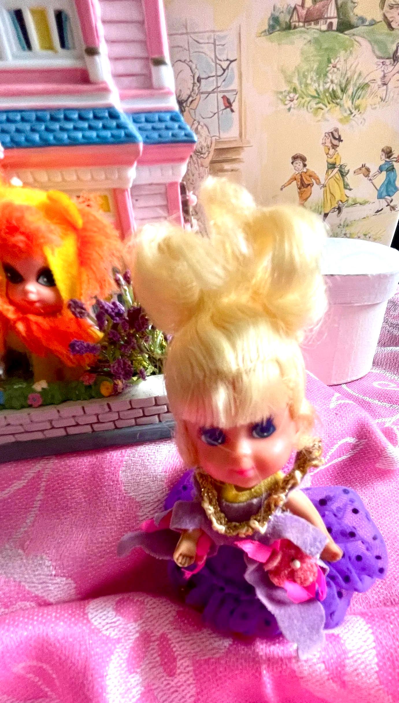 Vintage 1969 Mattel Tea Party Liddle Kiddles Doll Lady Lavender - Etsy