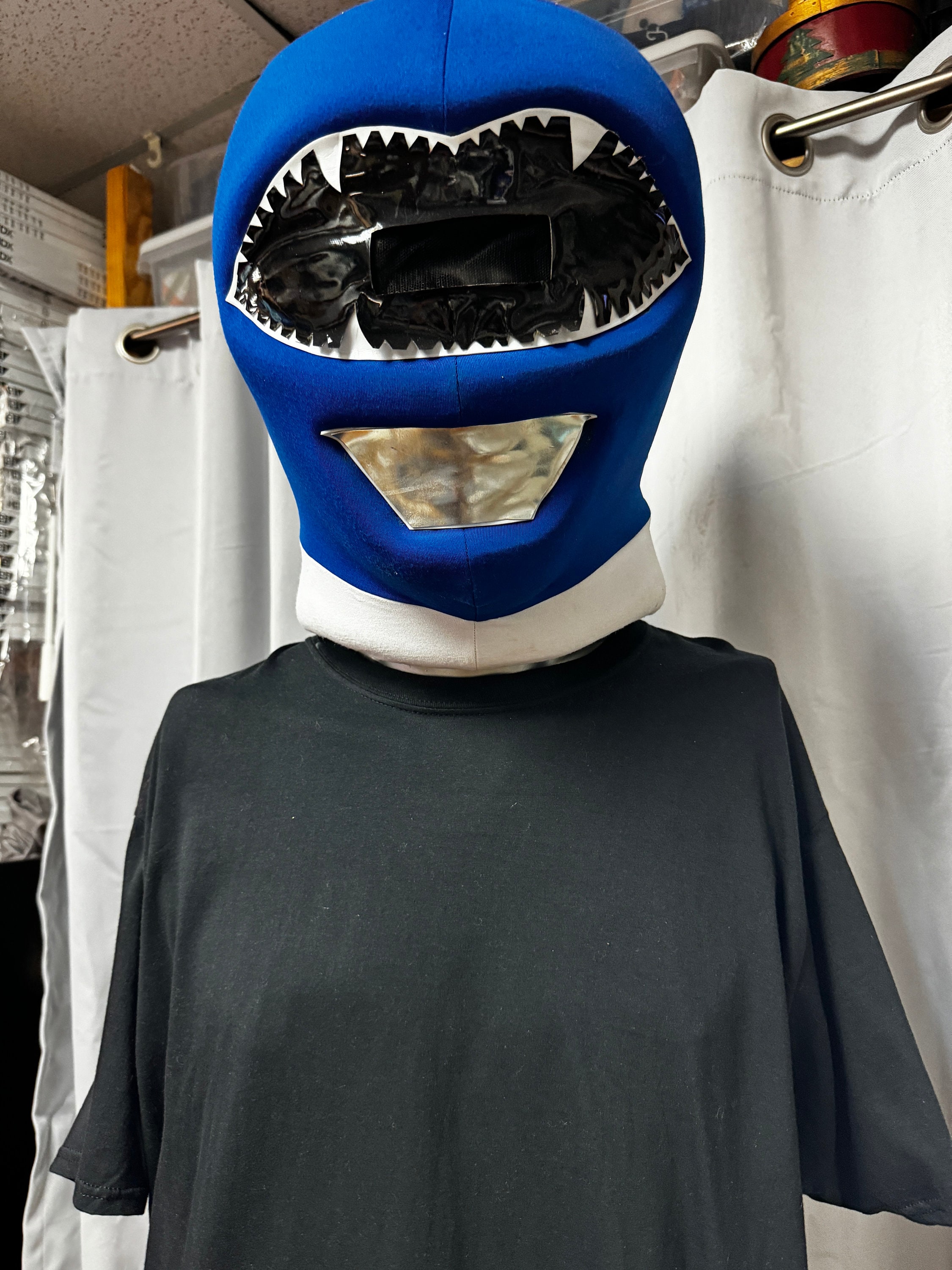 Blue Power Ranger Head / Mascot Costume for Grown Ups / Adult Size ...