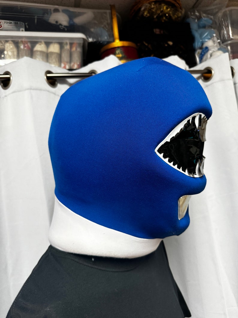 Blue Power Ranger Head / Mascot Costume for Grown Ups / Adult Size ...