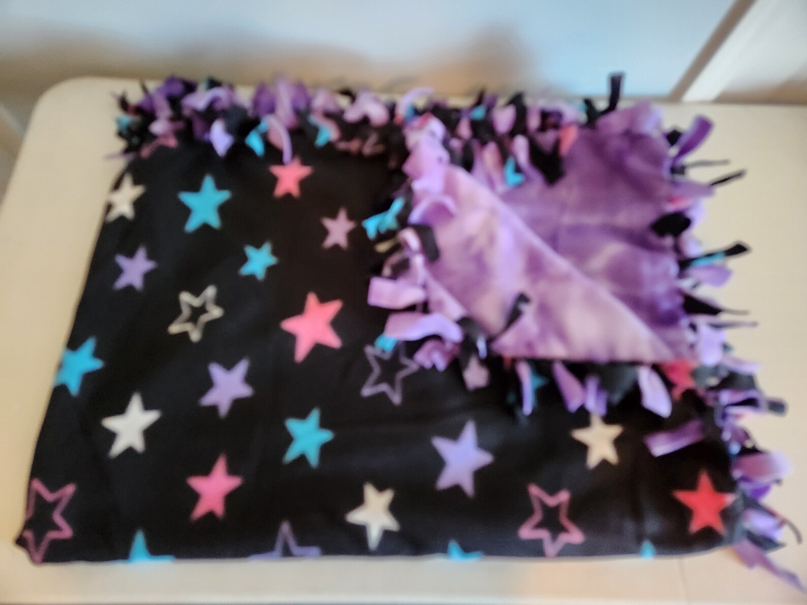 Fleece Tie Blanket---stars - Etsy