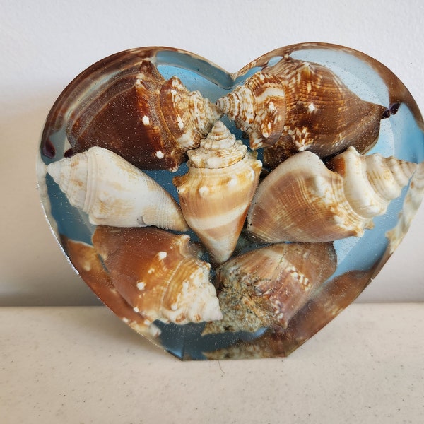 Resin Heart - Etsy