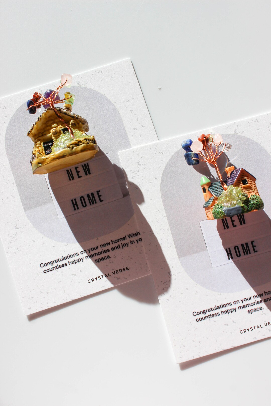 New Home Housewarming Gift Congratulation Card Crystal Gift Card Mini ...