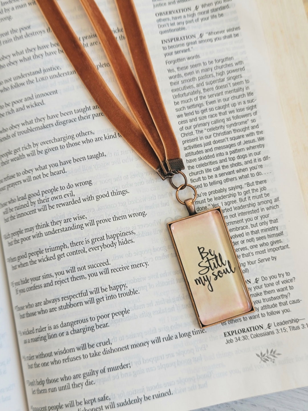 Spiritual Multi-strand Bookmarker, Bible Ribbon Page Holder, Gift for ...