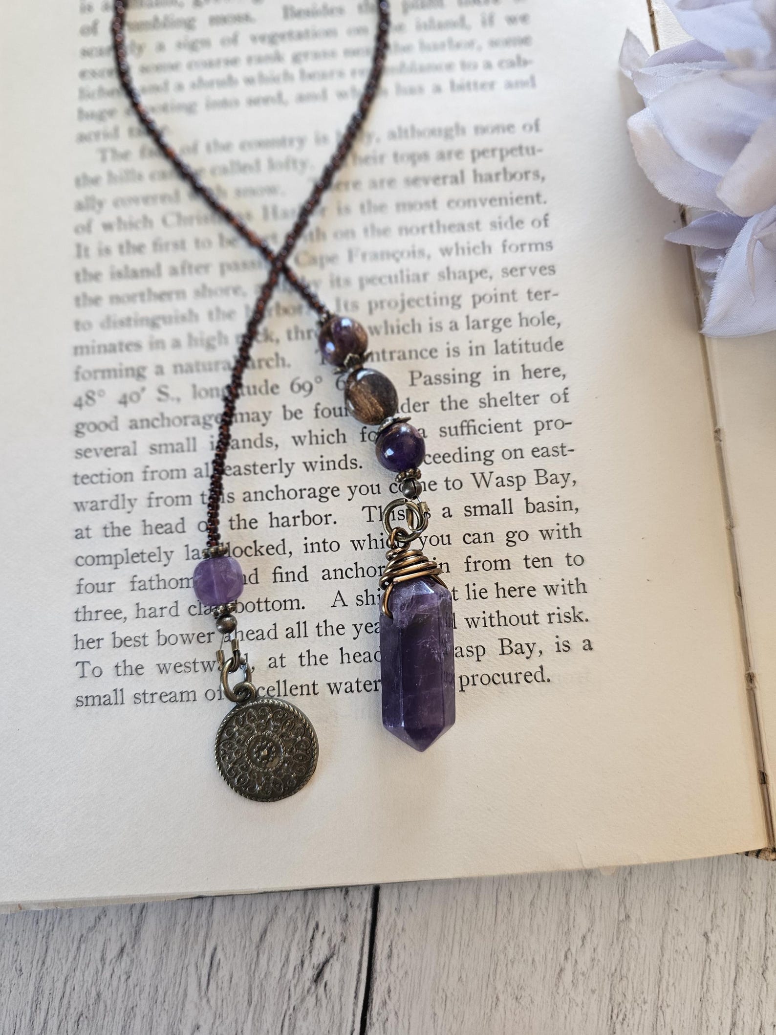 Amethyst Crystal Point Bookmark, Gemstone Bookmarker, Reader Gift - Etsy