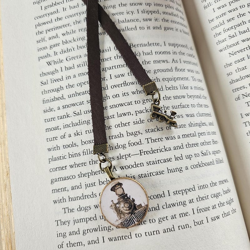 Train Book Marker - Etsy