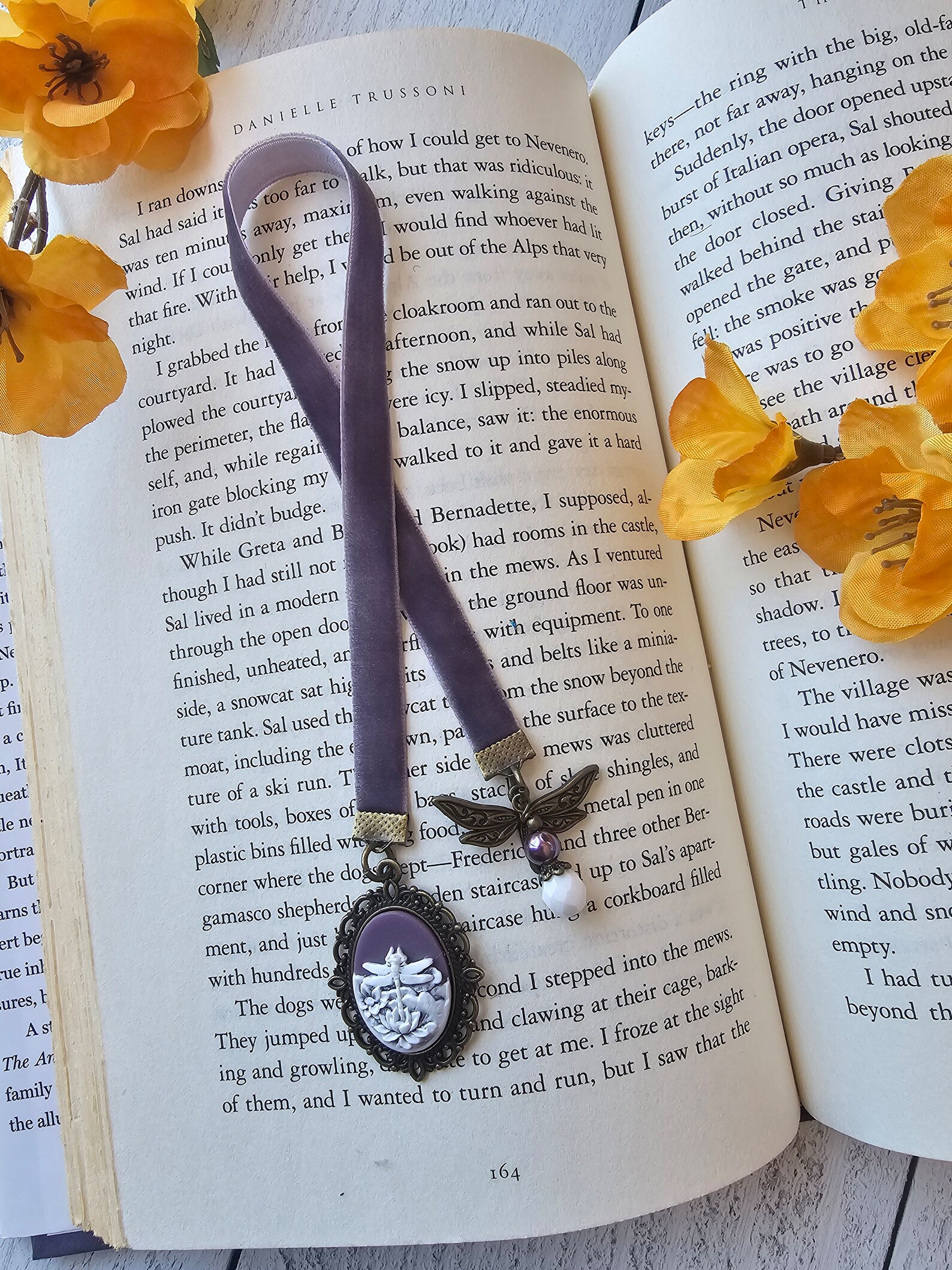 Dragonfly Velvet Ribbon Bookmark, Gift for Reader or Nature Lover - Etsy
