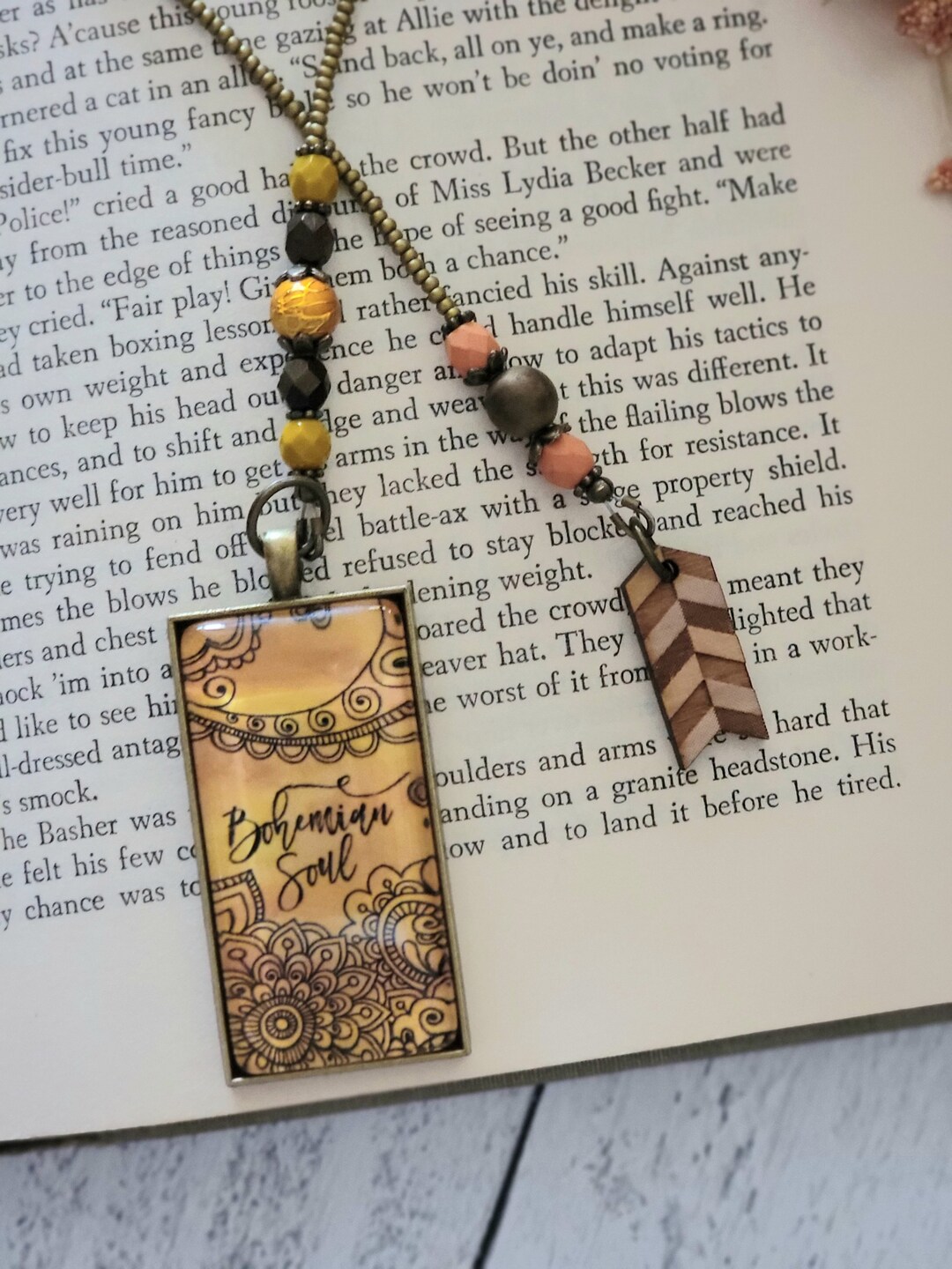 Boho Free Spirit Bookmark, Bohemian Soul Bookmarker, Gift for Her - Etsy