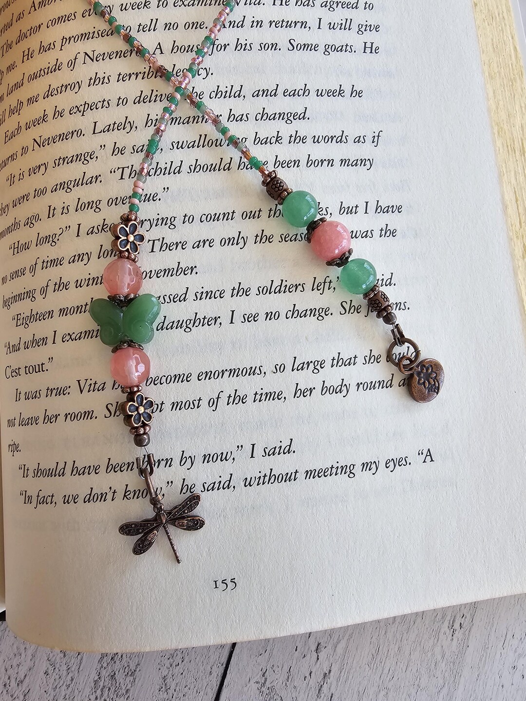 Pollinator Reader Gift, Butterfly Dragonfly Bookmark - Etsy