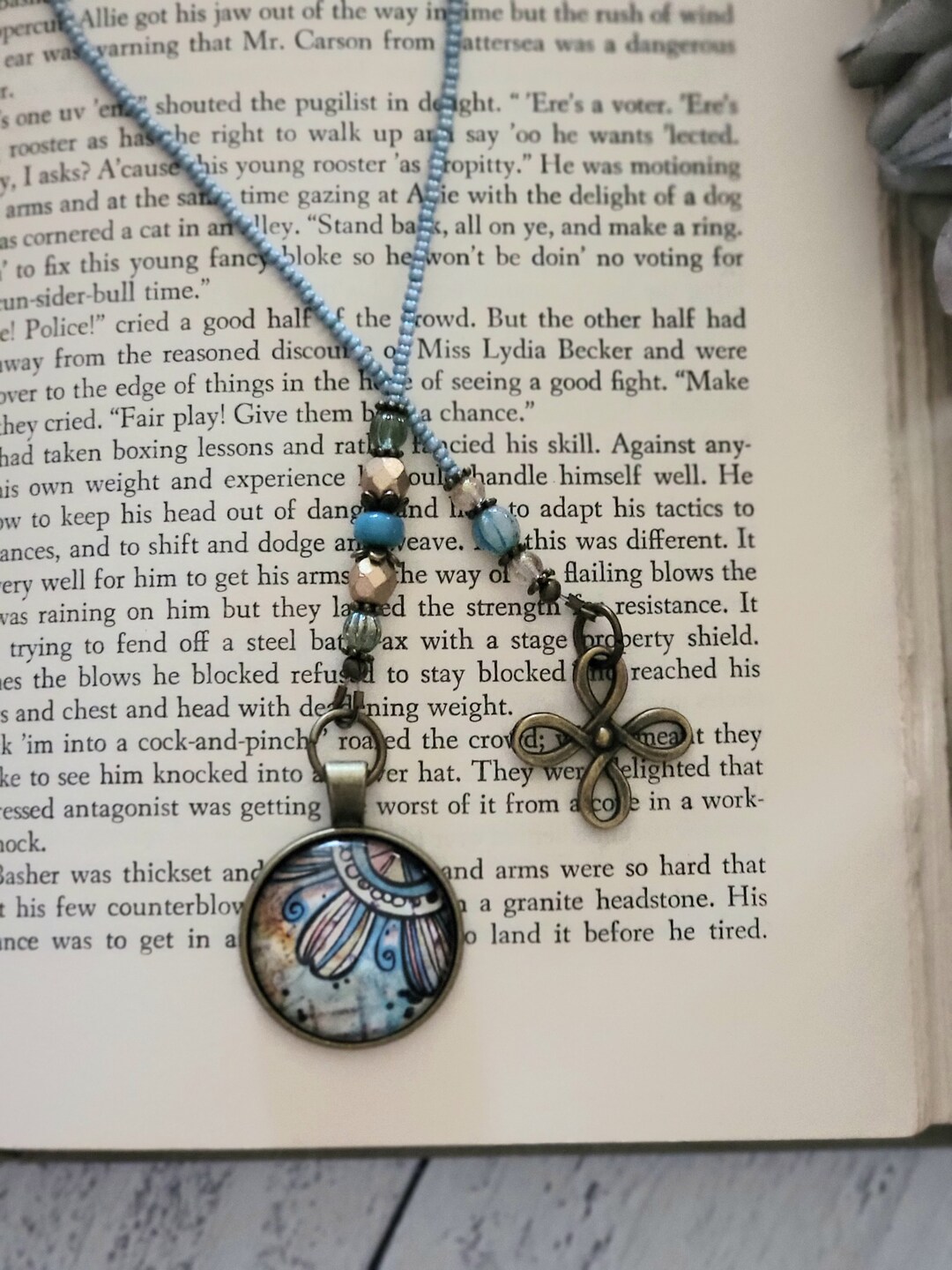 Boho Flower Bookmark, Hippie Flower Bookmarker, Reader Gift - Etsy